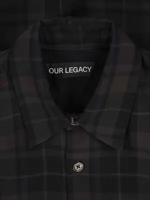 Our Legacy Borrowed Checked Shirt - Black