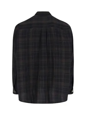 Our Legacy Borrowed Checked Shirt - Black
