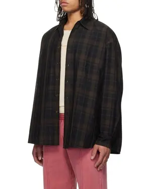 Our Legacy Borrowed Checked Shirt - Black