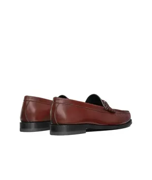 Celine Luco Triomphe Loafers In Polished Bull