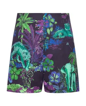 Dior High-waisted Printed Shorts - Black