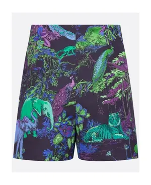 Dior High-waisted Printed Shorts - Black