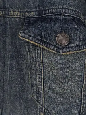 Balenciaga Layered Denim Jacket With Trompe L'oeil Effect