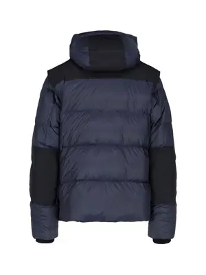 Burberry Detachable Sleeve Padded Puffer Jacket - Navy