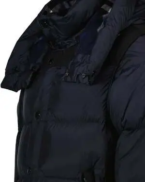 Burberry Detachable Sleeve Padded Puffer Jacket - Navy