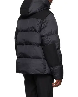 Burberry Detachable Sleeve Padded Puffer Jacket - Navy