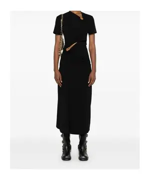 Rabanne Jersey Long Piercing Dress