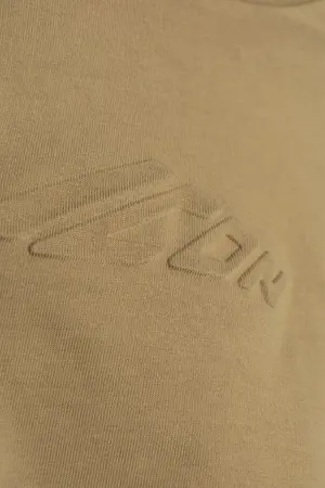 Dsquared2 Logo Embossed Cropped T-shirt - Beige