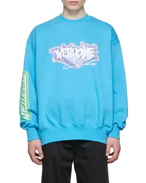 We11Done Graphic-print Cotton Sweatshirt