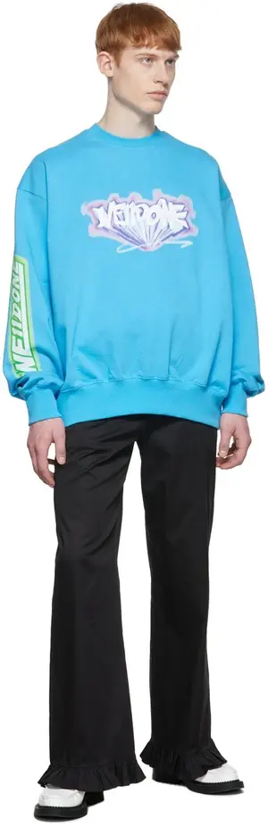 We11Done Graphic-print Cotton Sweatshirt
