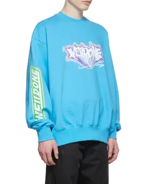 We11Done Graphic-print Cotton Sweatshirt
