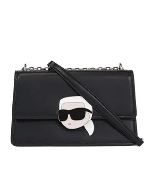 Karl Lagerfeld Ikonik Leather Shoulder Bag