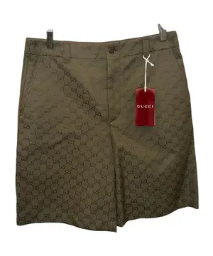 Gucci Gg Monogrammed Shorts With Button Fly
