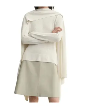 TOTEME Layered Cape Knit Jumper
