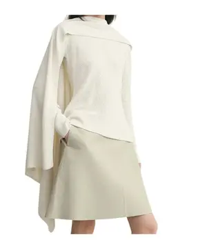 TOTEME Layered Cape Knit Jumper