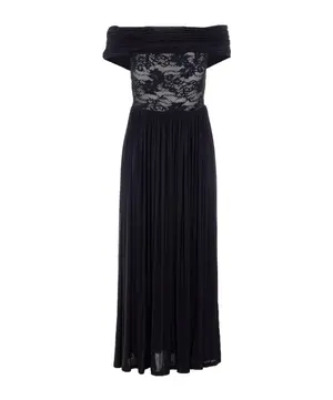 Zimmermann Off-shoulder Lace Midi Dress - Black