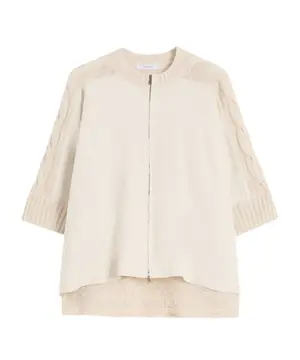 Max Mara Eresia Crewneck Cardigan - Beige