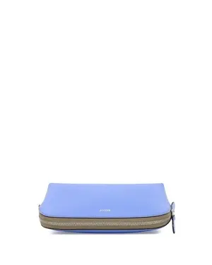 Bally Wrap Zipper Wallet - Blue