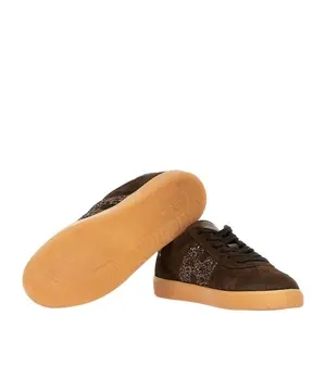 Hogan Suede And Glitter Sneakers - Brown