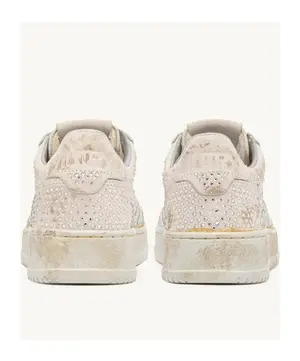 AUTRY Rose Medalist Low Sneakers With Embellishments - Nude
