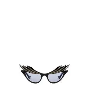 Gucci Embellished Cat-eye Frame Sunglasses - Black