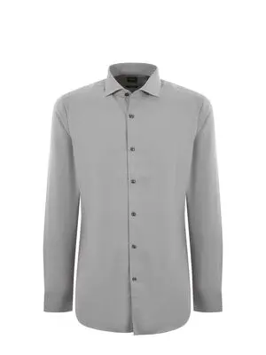 Hugo Boss Long-sleeved Buttoned Shirt - Gray