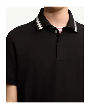 Moncler Logo-trim Polo Shirt