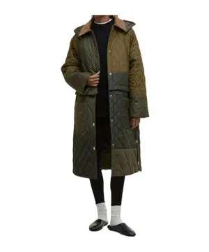 Barbour Cookston Quilted Single-breasted Coat - Green