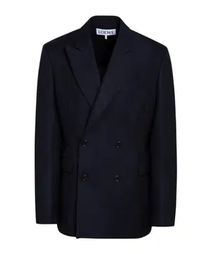 Loewe Double Breasted Tailored Blazer - Black