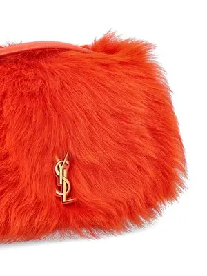 Saint Laurent Logo Plaque Foldover Shoulder Bag