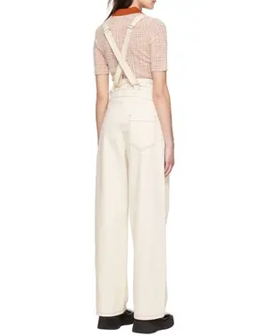 Sportmax Oggieri" Wide Leg Pants With Suspenders