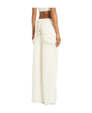 Sportmax Oggieri" Wide Leg Pants With Suspenders