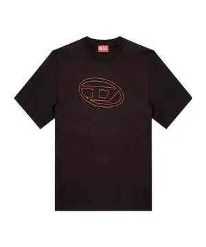 DIESEL® T-adjust-bigoval T-shirt - Black/red