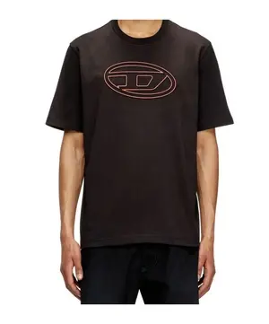 DIESEL® T-adjust-bigoval T-shirt - Black/red