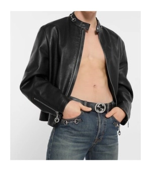 Gucci Interlocking G Buckle Leather Belt