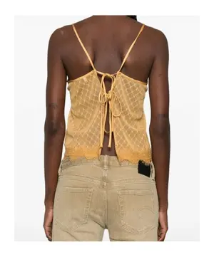R13 Lace Trimmed Camisole - Yello