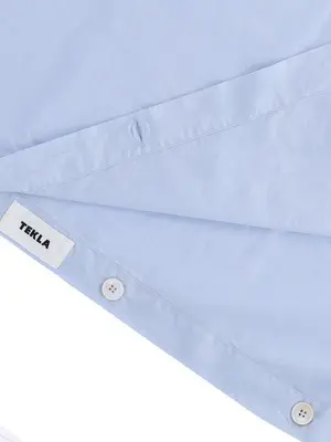 TEKLA High-quality Percale Cotton Quilt Cover - Blue