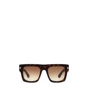 TOM FORD Rectangular Acetate Sunglasses - Nude