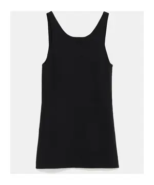 TOTEME Ribbed Knit Tank Top - Black