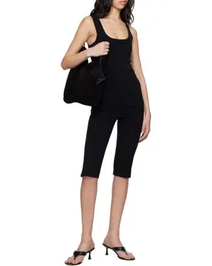 TOTEME Ribbed Knit Tank Top - Black
