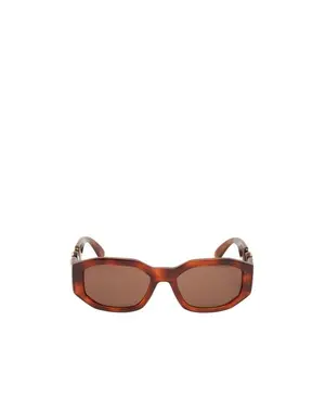 Versace Biggie Rectangular Sunglasses - Brown