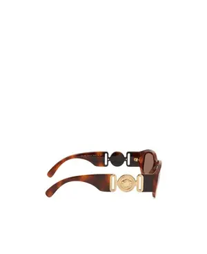 Versace Biggie Rectangular Sunglasses - Brown