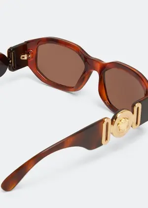 Versace Biggie Rectangular Sunglasses - Brown