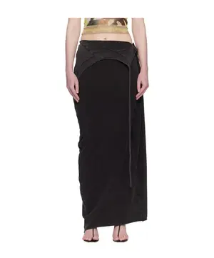 Ottolinger Draped Slit Maxi Skirt