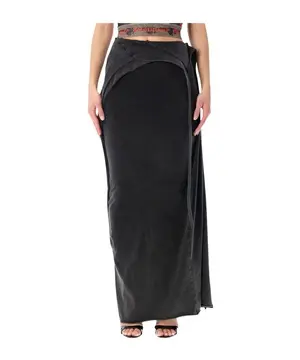 Ottolinger Draped Slit Maxi Skirt