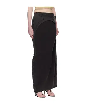 Ottolinger Draped Slit Maxi Skirt