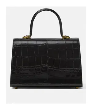Versace Medusa 95 Embossed Small Handbag - Black