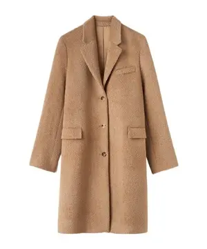 TOTEME Single-breasted Button-up Coat - Chestnut