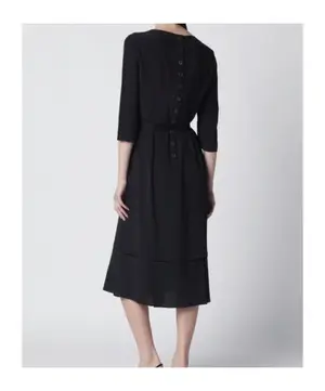 Prada Belted Waist Midi Dress