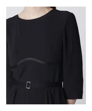 Prada Belted Waist Midi Dress
